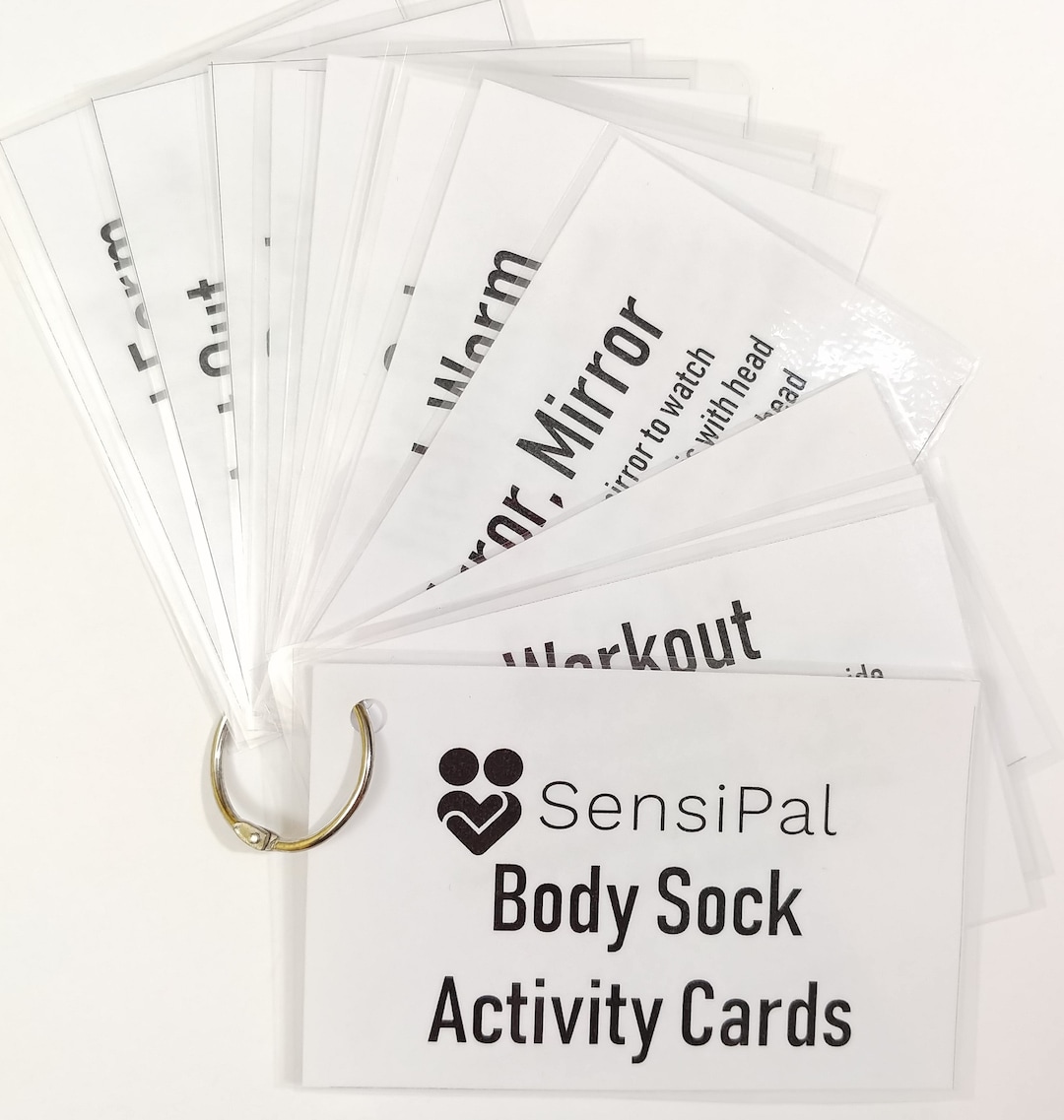 DIGITAL COPY Body Sock Activity Cards, Printable File - Etsy