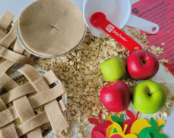 Apple Pie Sensory Bin Recipe Cards - Set of 3 - Printable (digital ...