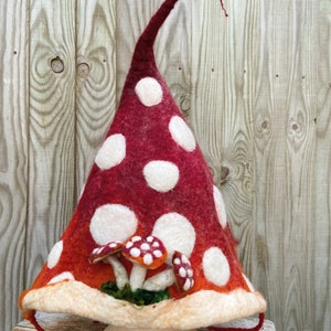 Custom Made Toadstool Hoodwool Hat Pixie Hat Felt Hat - Etsy