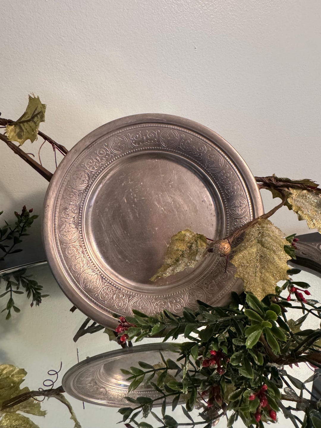 Vintage Preisner Pewter Plate - Etsy