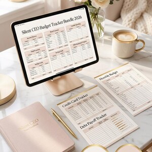 Budget Planner 2026 Bundle | Trackers + Credit Card Tracker + Guidebook ...