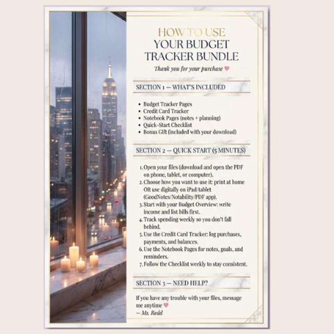 Budget Planner 2026 Bundle | Trackers + Credit Card Tracker + Guidebook ...