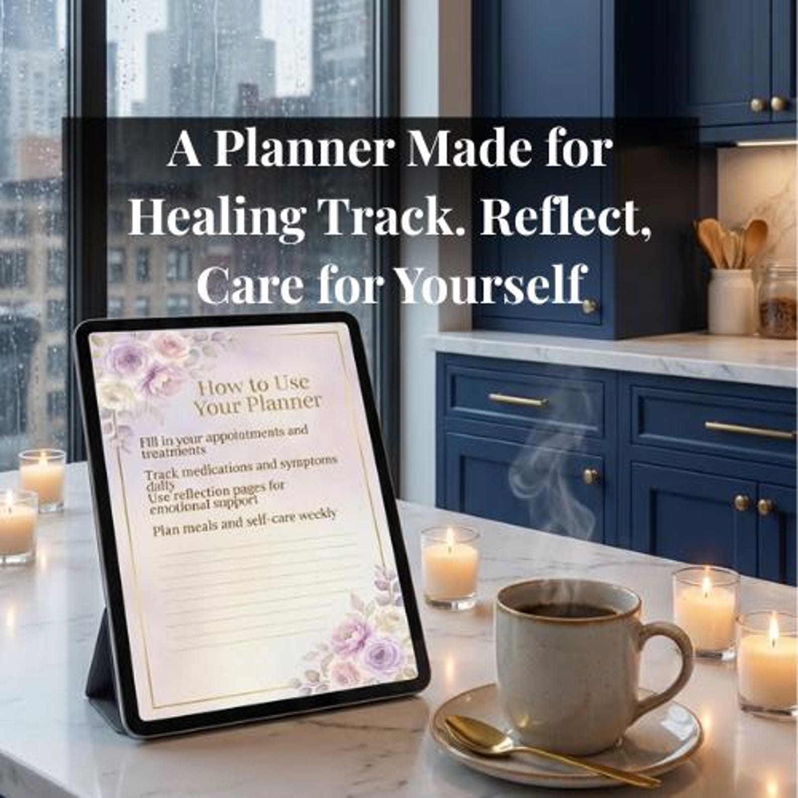 Interactive Digital Cancer Support Planner Healing & Treatment Tracker ...