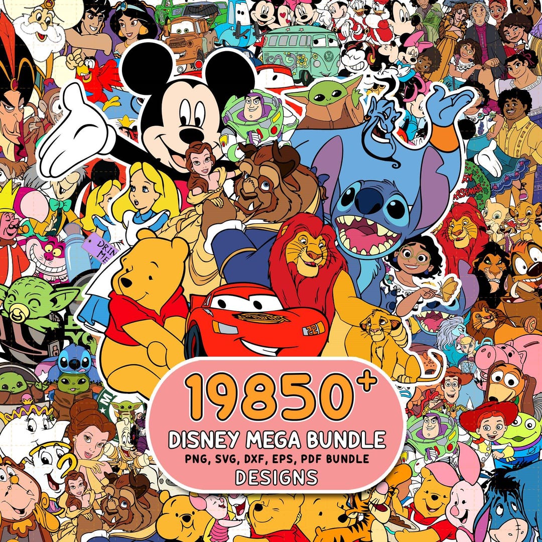 Mega Mickey & Friends Png Bundle | Family Vacation Png | Family Trip ...