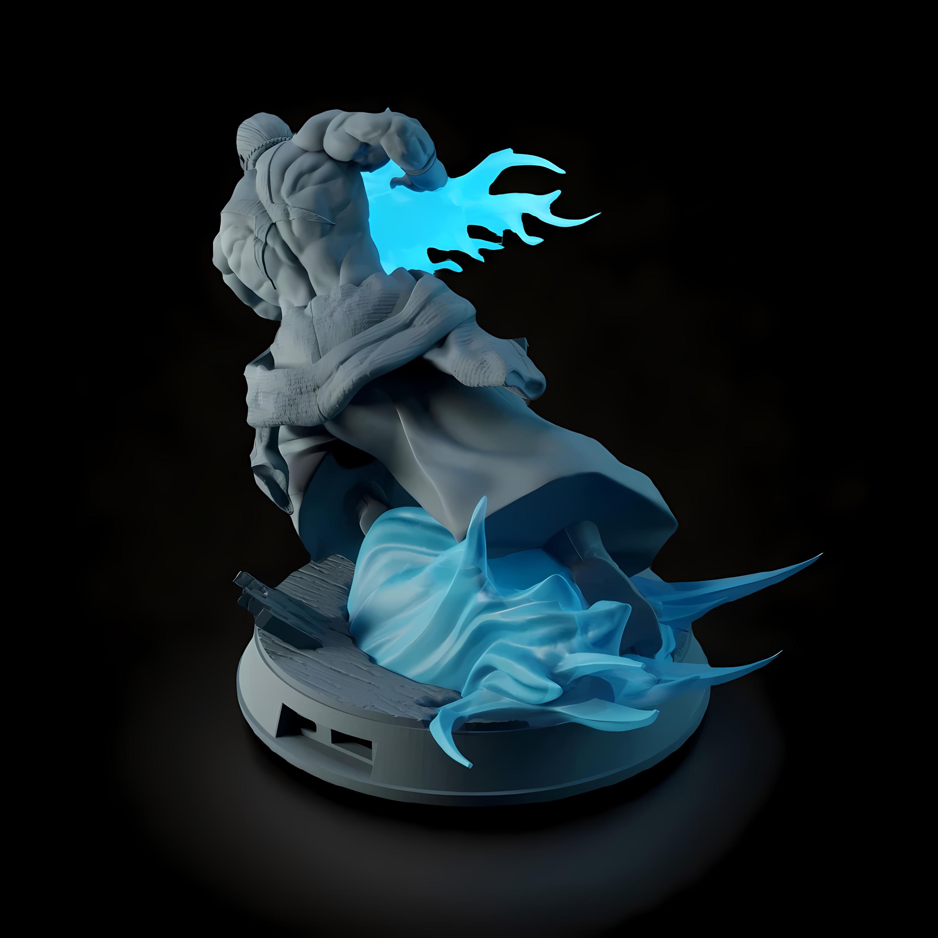 Dual Martial Rivals Diorama STL | 3D Print Figurine Fighting Scene for ...