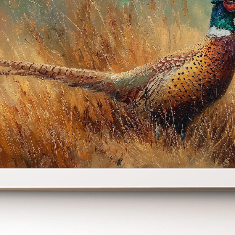 Vintage Pheasant Frame TV Art | Samsung Art | Thanksgiving Wildlife ...