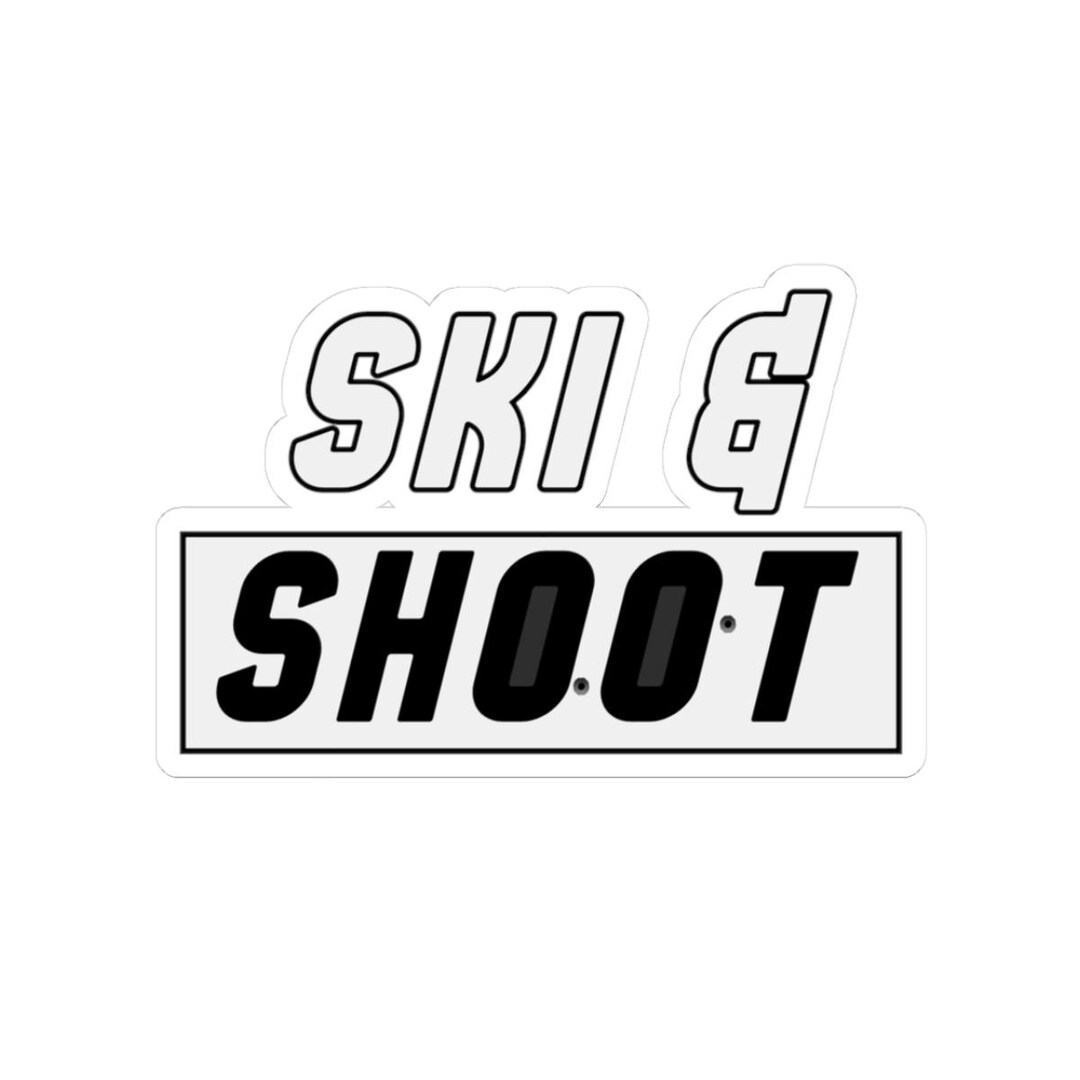 Ski & Shoot Sticker - Etsy