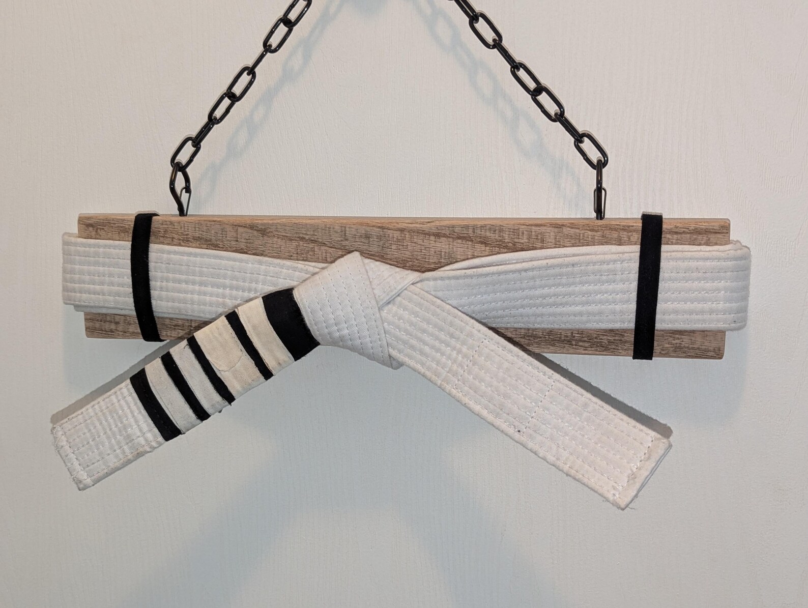 Reclaimed Wood Martial Arts Belt & Medal Display, Modular Design ...