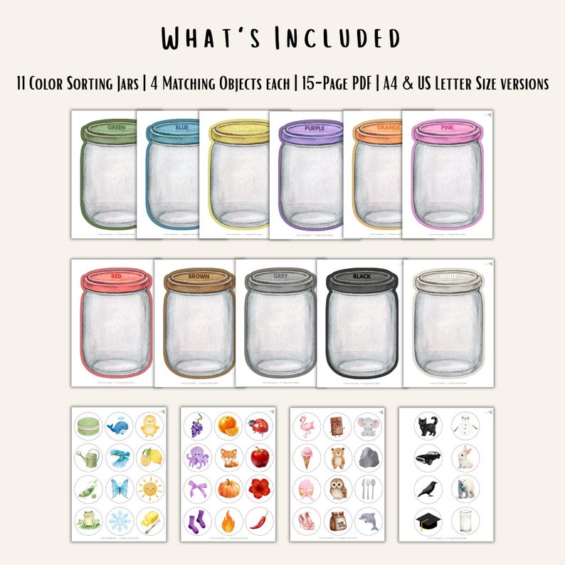 Color Sorting Game | Toddler & Preschool Printable Activity (PDF ...