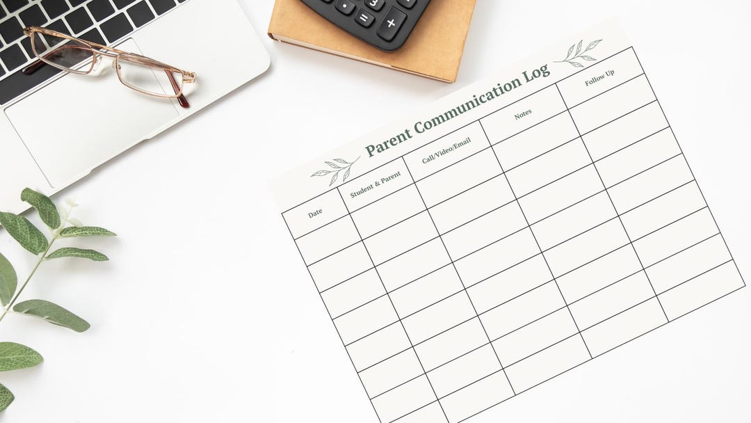 Parent Communication Log Printable | Teacher Contact Tracker (editable ...