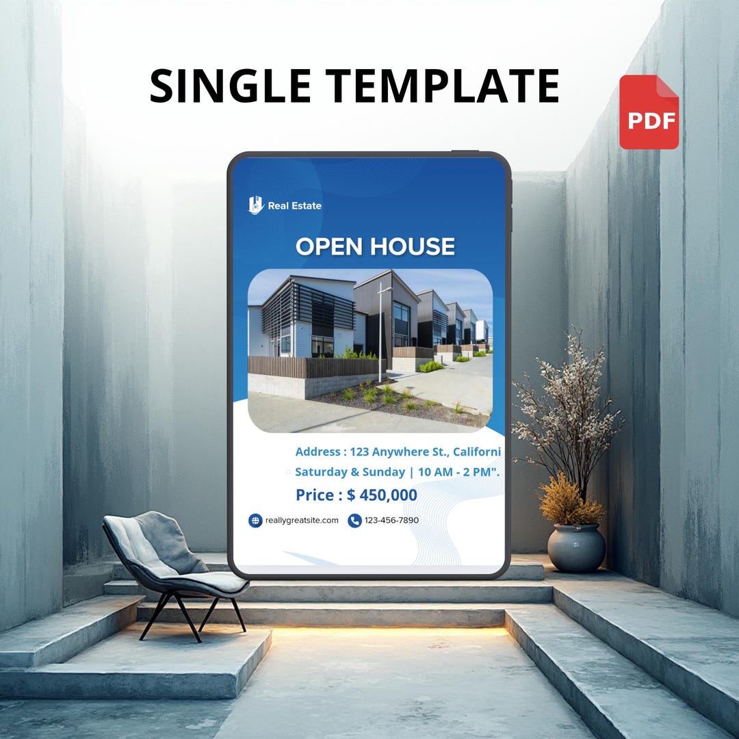 Open House Instagram Post Template, Realtor Marketing (editable Canva ...