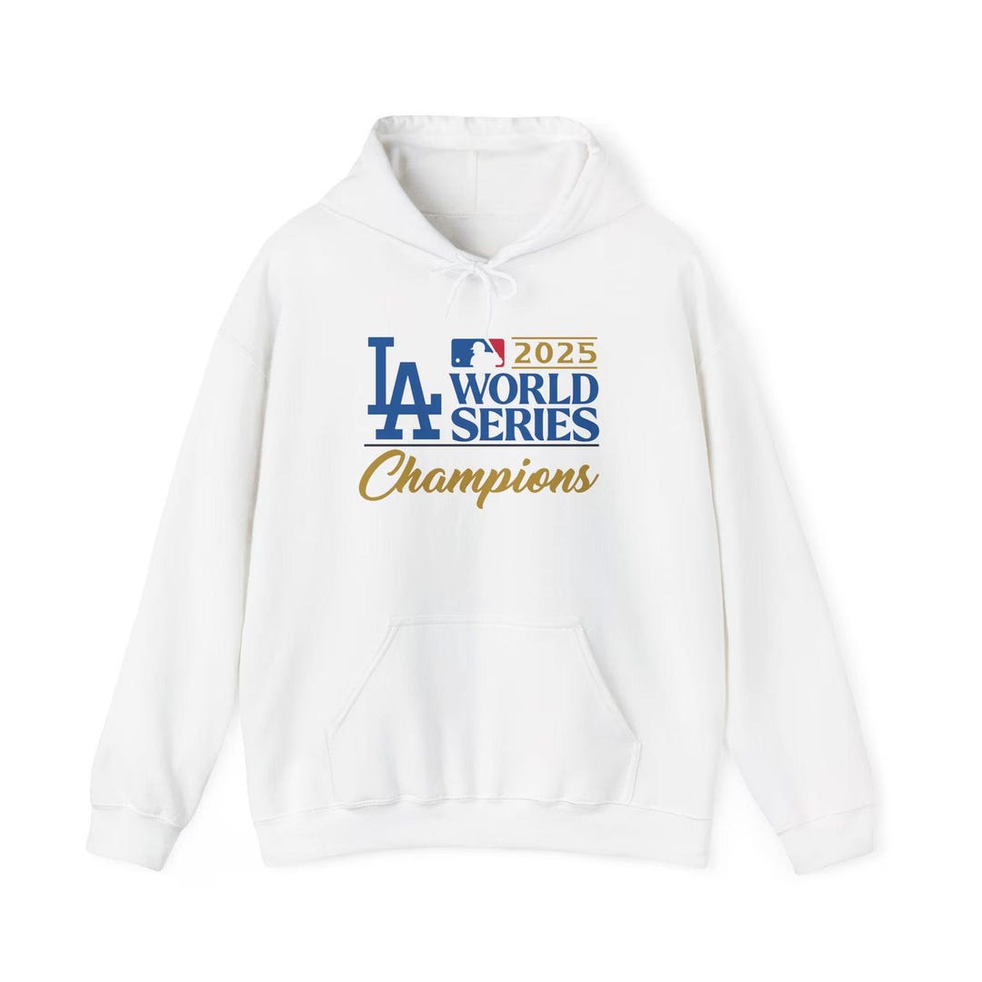 LA World Series Champions Hoodie, Unisex Baseball Fan Apparel - Etsy