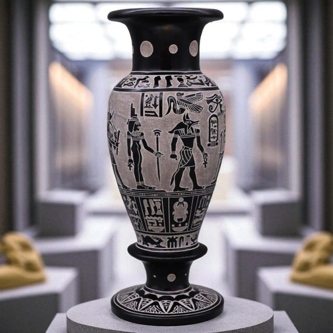 Art, Symbolism, Legacy: Ancient Egyptian Pharaonic Vase - Etsy