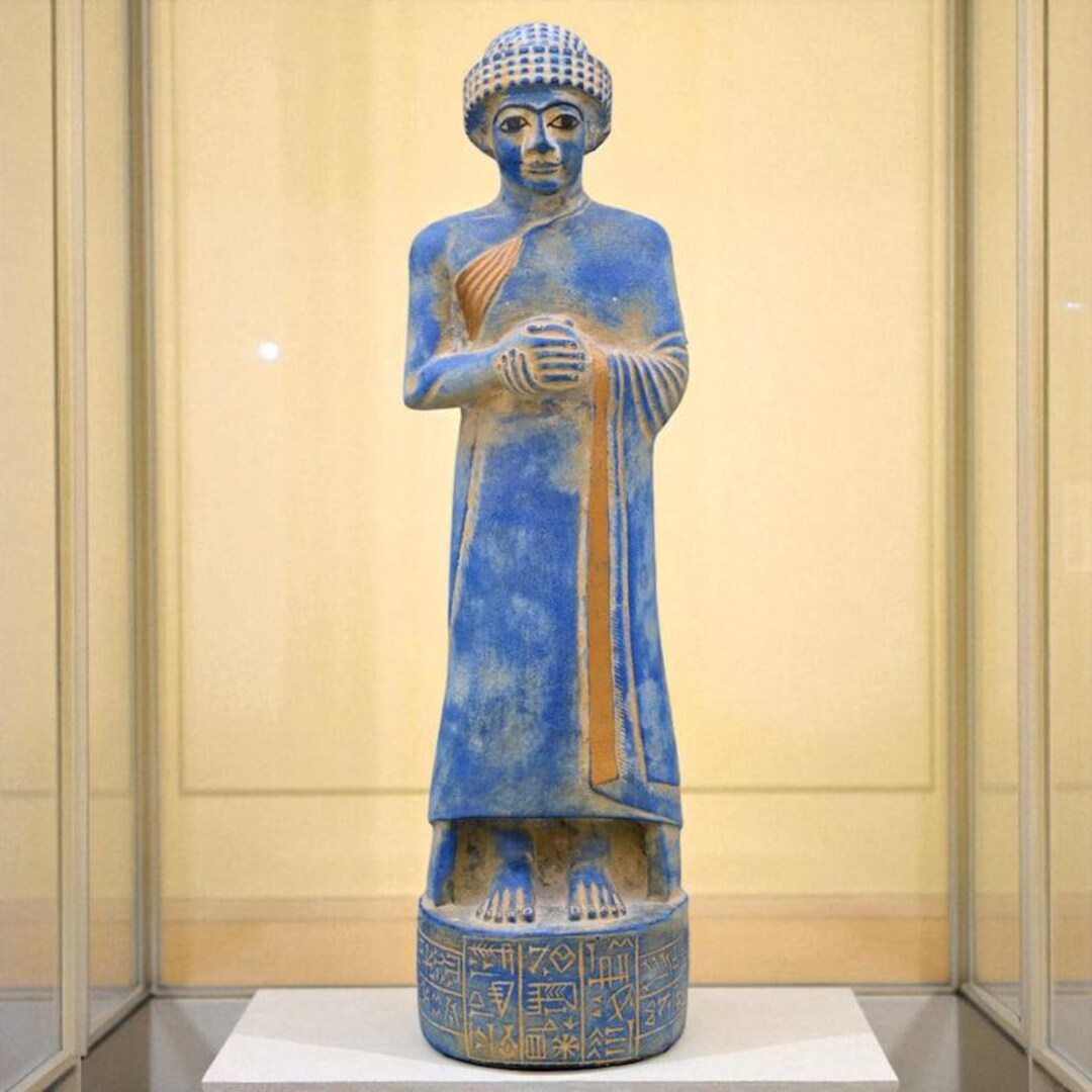 Sumerian Antiquity Replica, Ancient Gudea Statue: Prince of Lagash - Etsy
