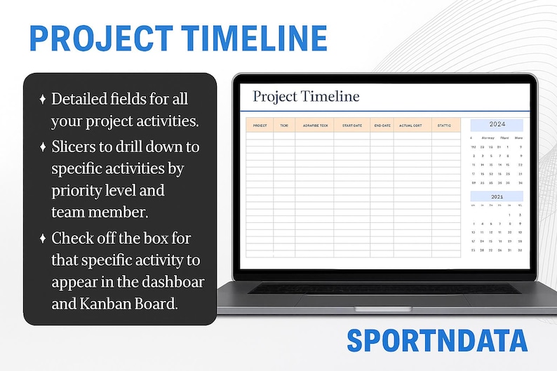 Project Management Google Sheets Template With Dashboard Timeline ...