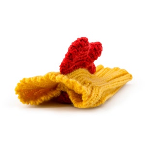 Rooster Chicken Dog Snood Knit Crochet Dog Hat Easter Dog Costume Ear ...