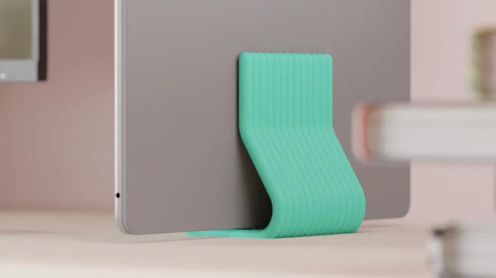 Vertical Laptop Stand | Closed Lid MacBook Stand | Minimal 3D Printed ...