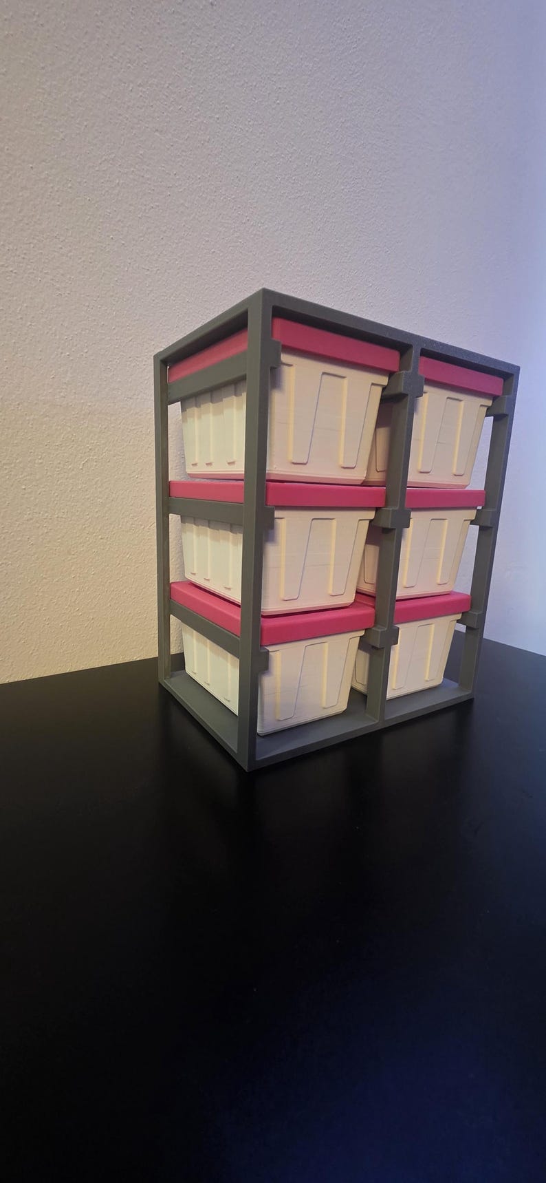 3D Printed Mini Totes Storage Rack Set | Desk Vanity Craft Organization ...