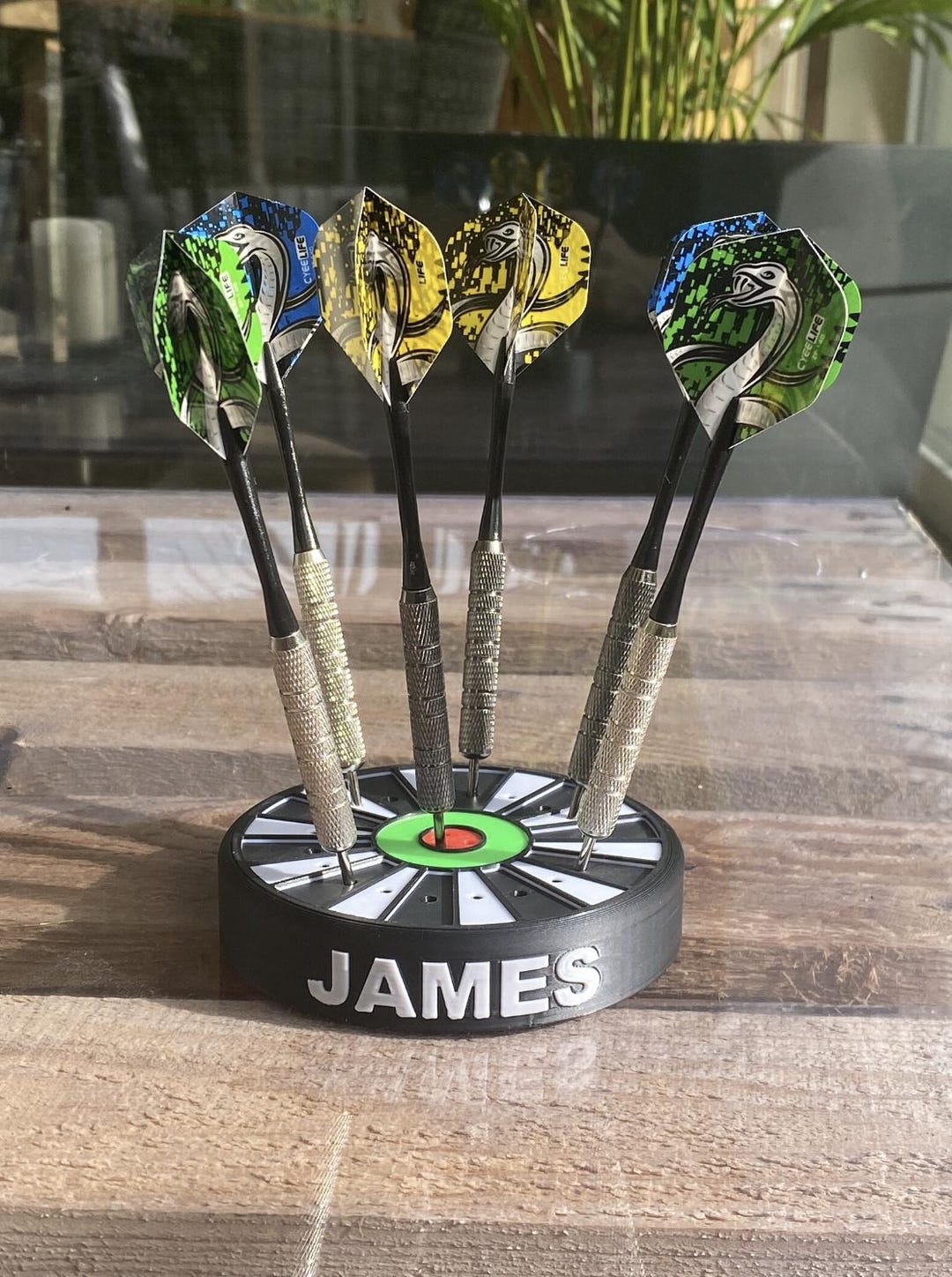 Personalized Dart Stand With Name Engraving – Gift for Dart Players ...