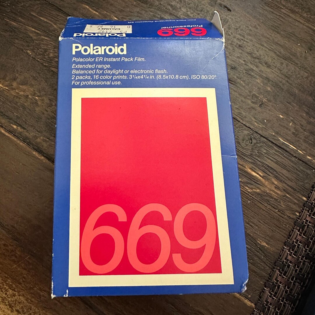 Polaroid 669 Polacolor ER Instant Pack Film 2 Packs Expired 1988 - Etsy