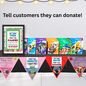 Girl Scout Cookie Donation Flyer: Editable Booth Banner (digital ...