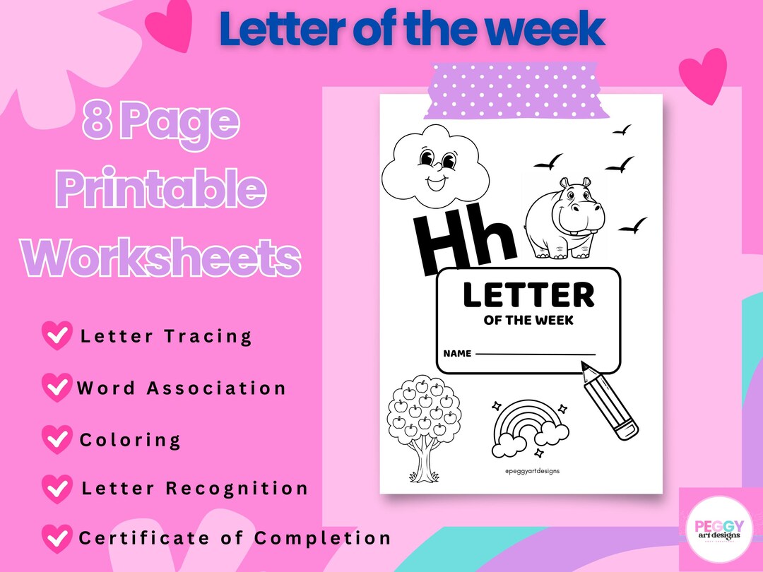 Letter H 8 Printable Worksheets | Letter of the Week | Preschool ...