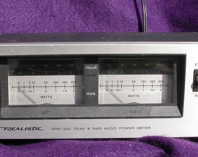 Realistic APM 200 Stereo Power Meter - Etsy