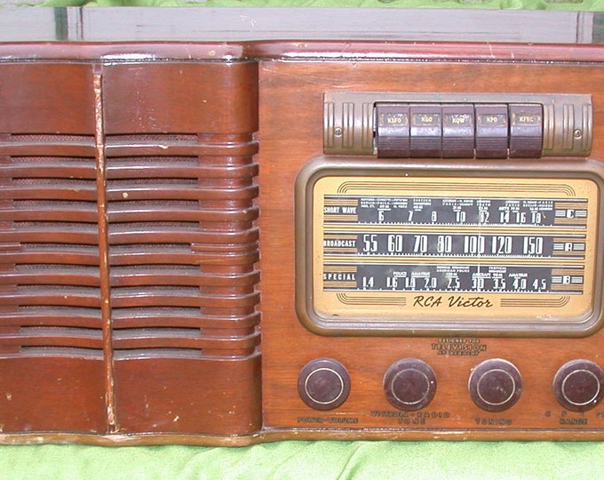 1940 Vintage RCA 16T4 AM/ Shortwave Radio Art Deco - Etsy