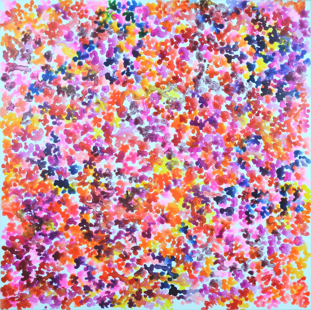 The Luminous Pulse Abstract Painting 80cm X 80cm - Etsy