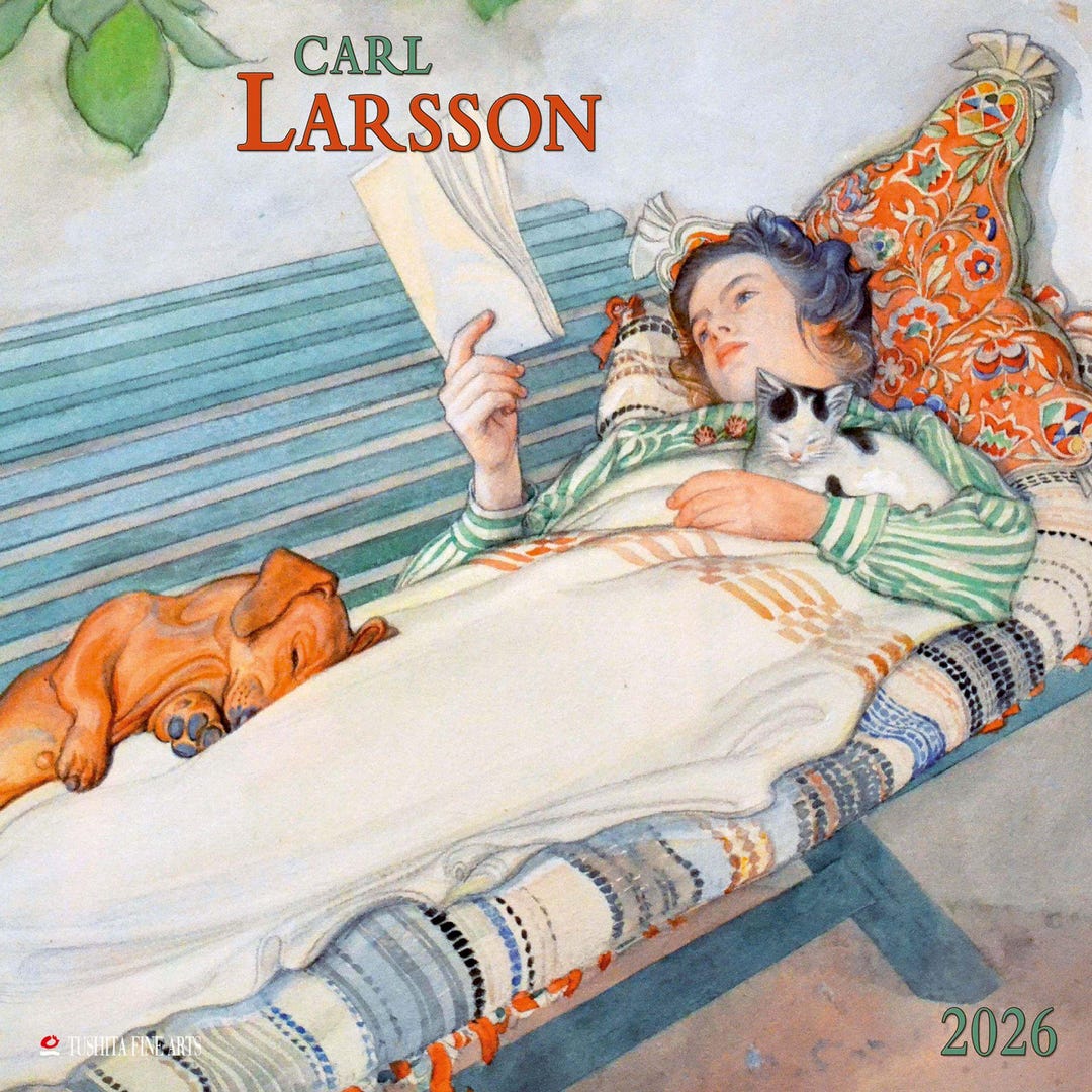 Carl Larsson 2026 Wall Calendar by Tushita Paperart & Postcard GIFT - Etsy
