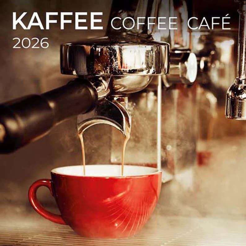Coffee 2026 Wall Calendar. Poster Included. Tushita Paperart - Etsy