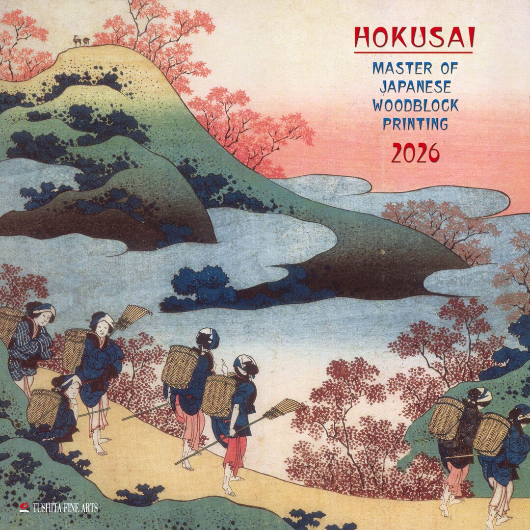 Hokusai 2026 Japanese Wall Calendar From Tushita Paperart - Etsy