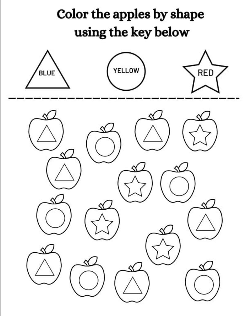Shapes Worksheets | Flashcards, Draw Shapes, Count Sides, Color & Spot ...