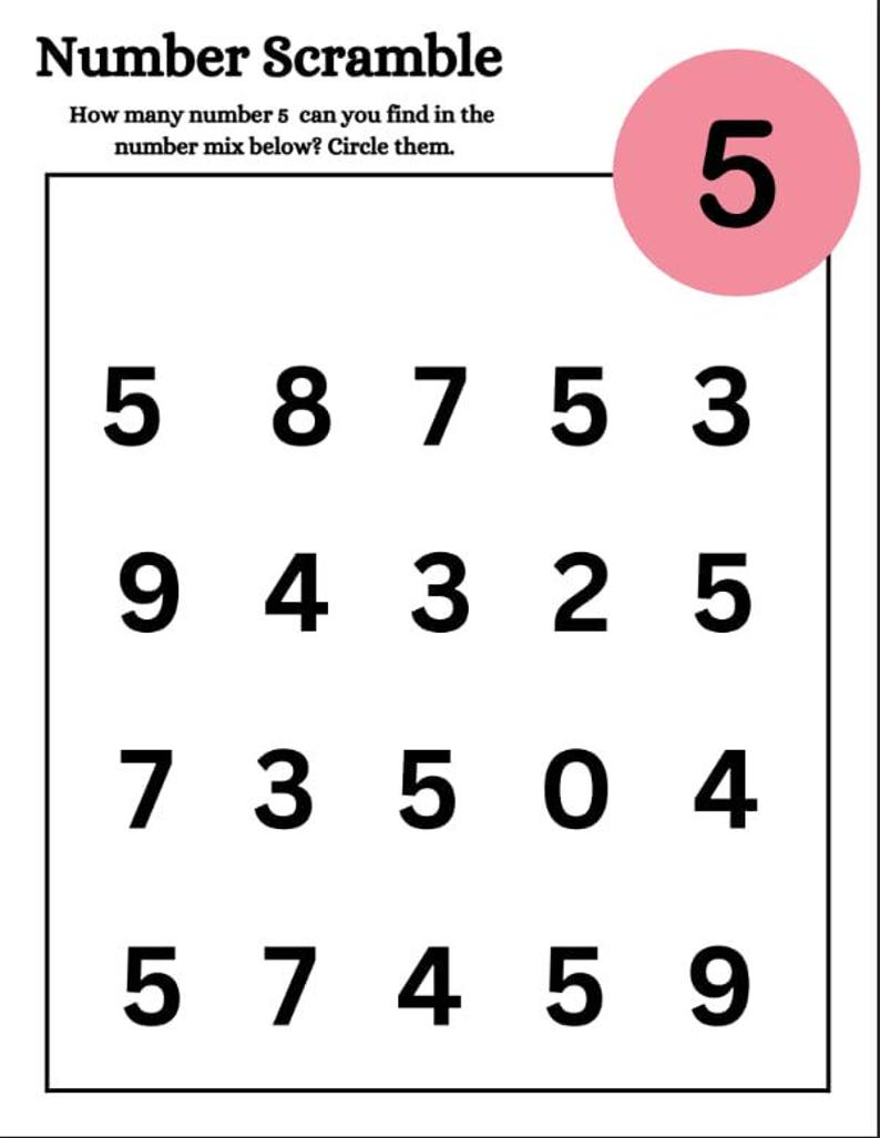Math Worksheets | Addition, Subtraction, Arrange & Scramble Numbers - Etsy