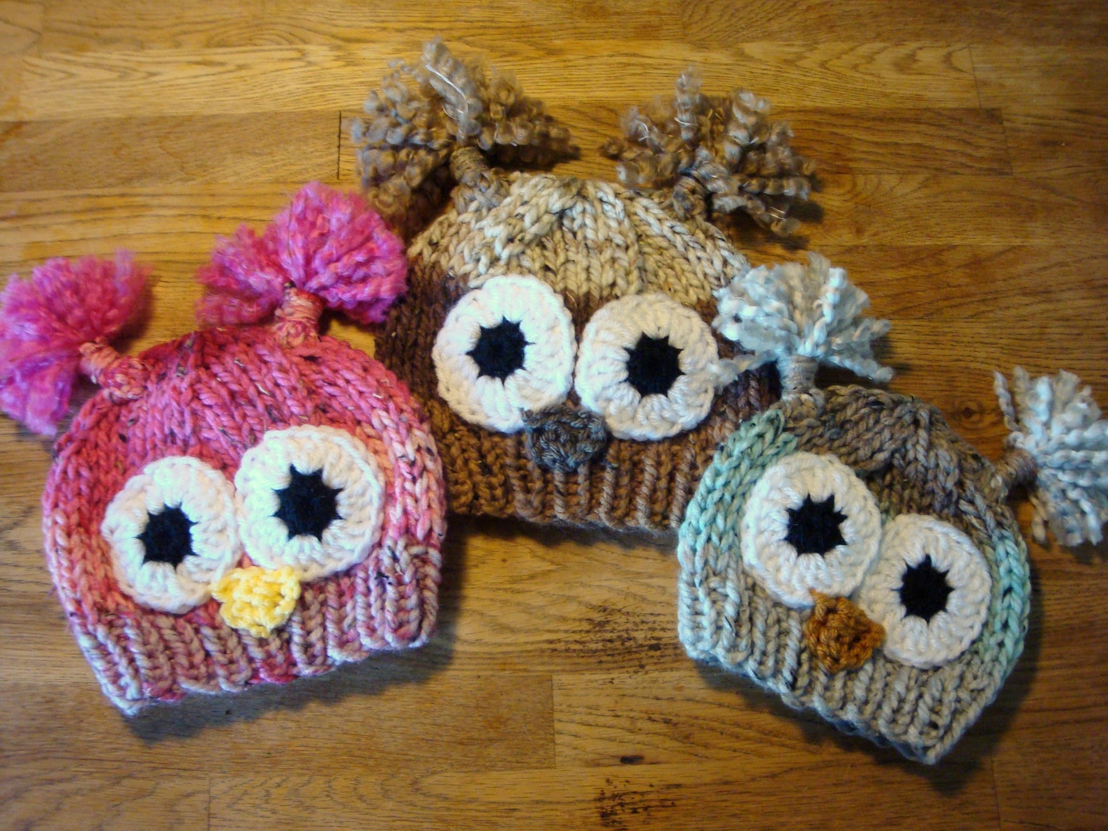 Owl Beanie for Kids Babies Adults Tweed Stripe Owl Beanie - Etsy