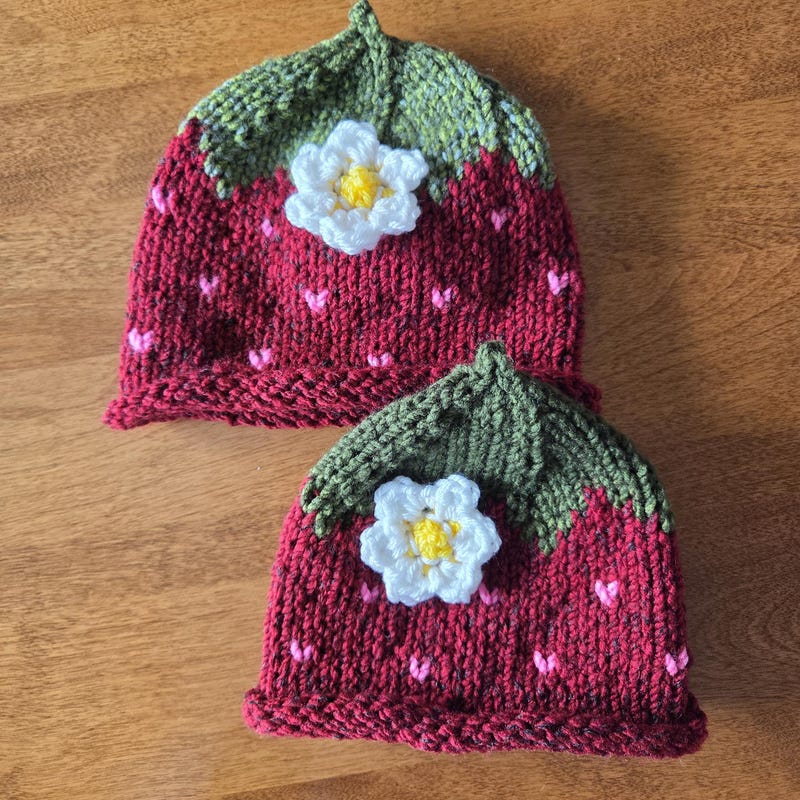 Strawberry Hat - Etsy