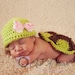 Newborn Baby Turtle Hat and Shell Photo Prop Crochet Newborn - Etsy