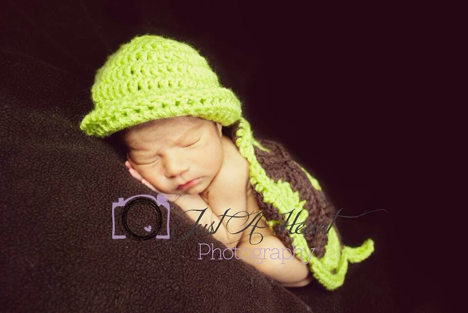 Newborn Baby Turtle Hat and Shell Photo Prop - Crochet Newborn Photo ...