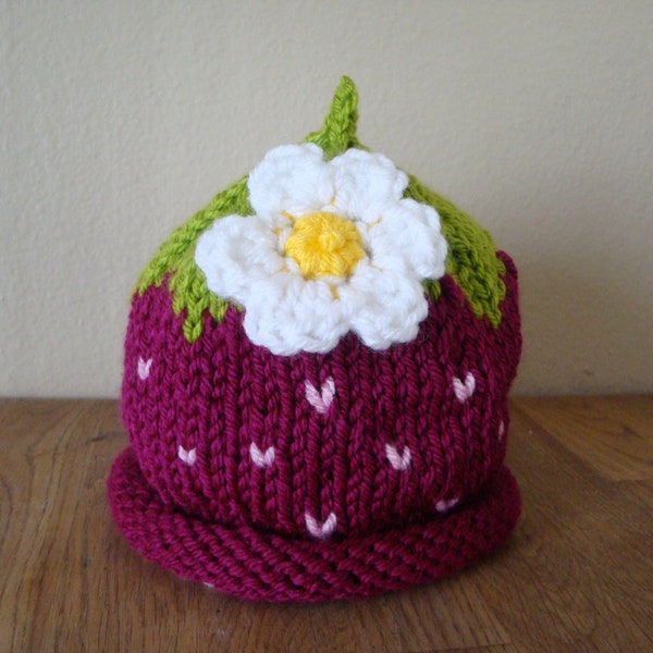 Strawberry Beanie Pattern - Etsy