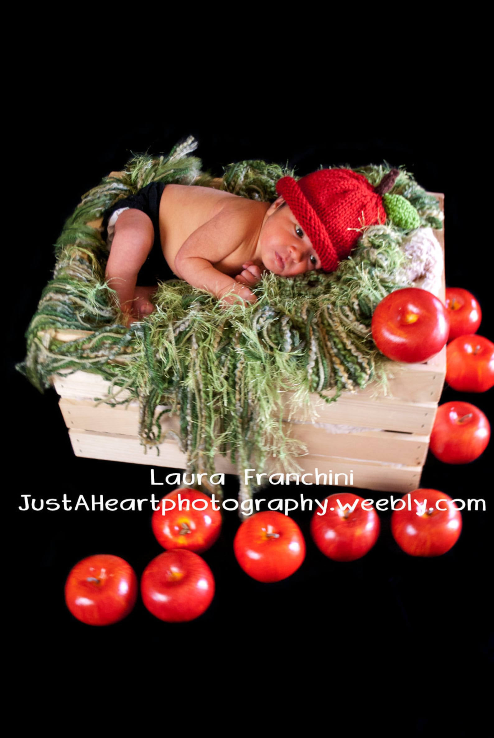 Red Apple Hat Baby Toddler and Child Size Beanie Hand | Etsy