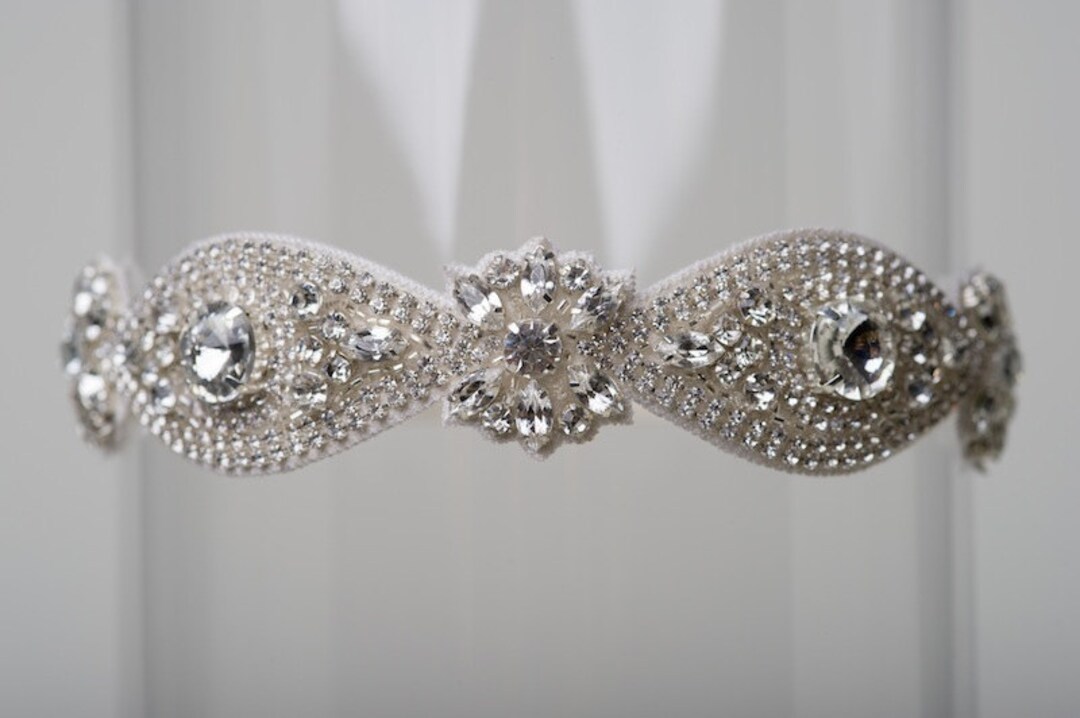 Wedding Garter Rhinestone Crystal Diamond Couture Bridal Garter ...