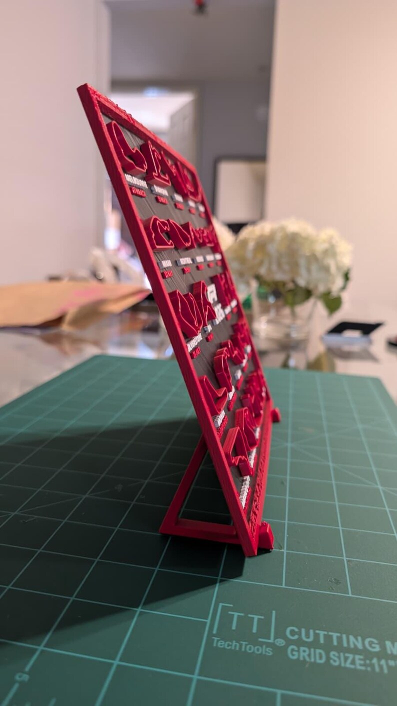 Formula 1 (F1) 2026 Race & Track Calendar 3D Printed! - Etsy UK