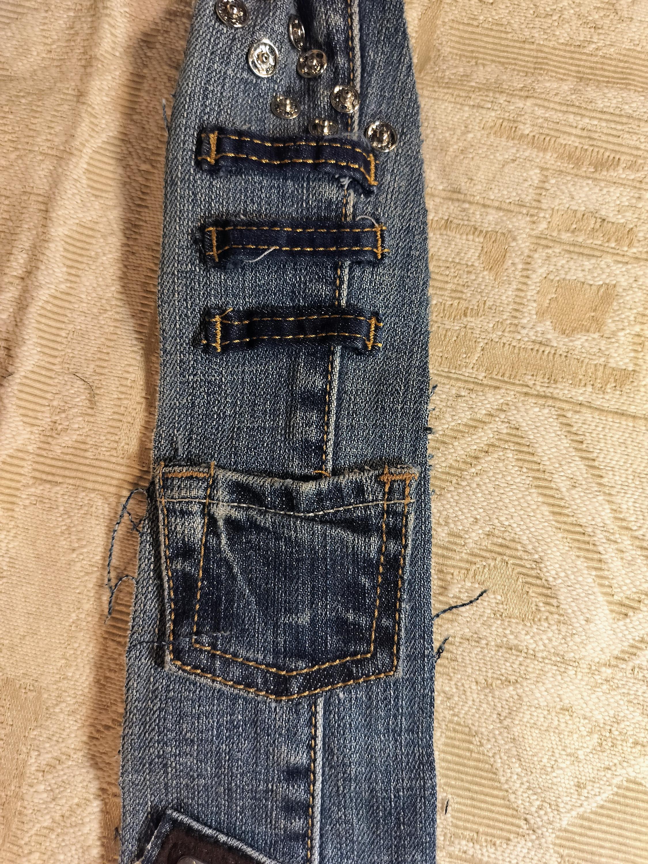 Upcycled Denim Necktie With Metal Snaps – Unisex Statement Accessory - Etsy