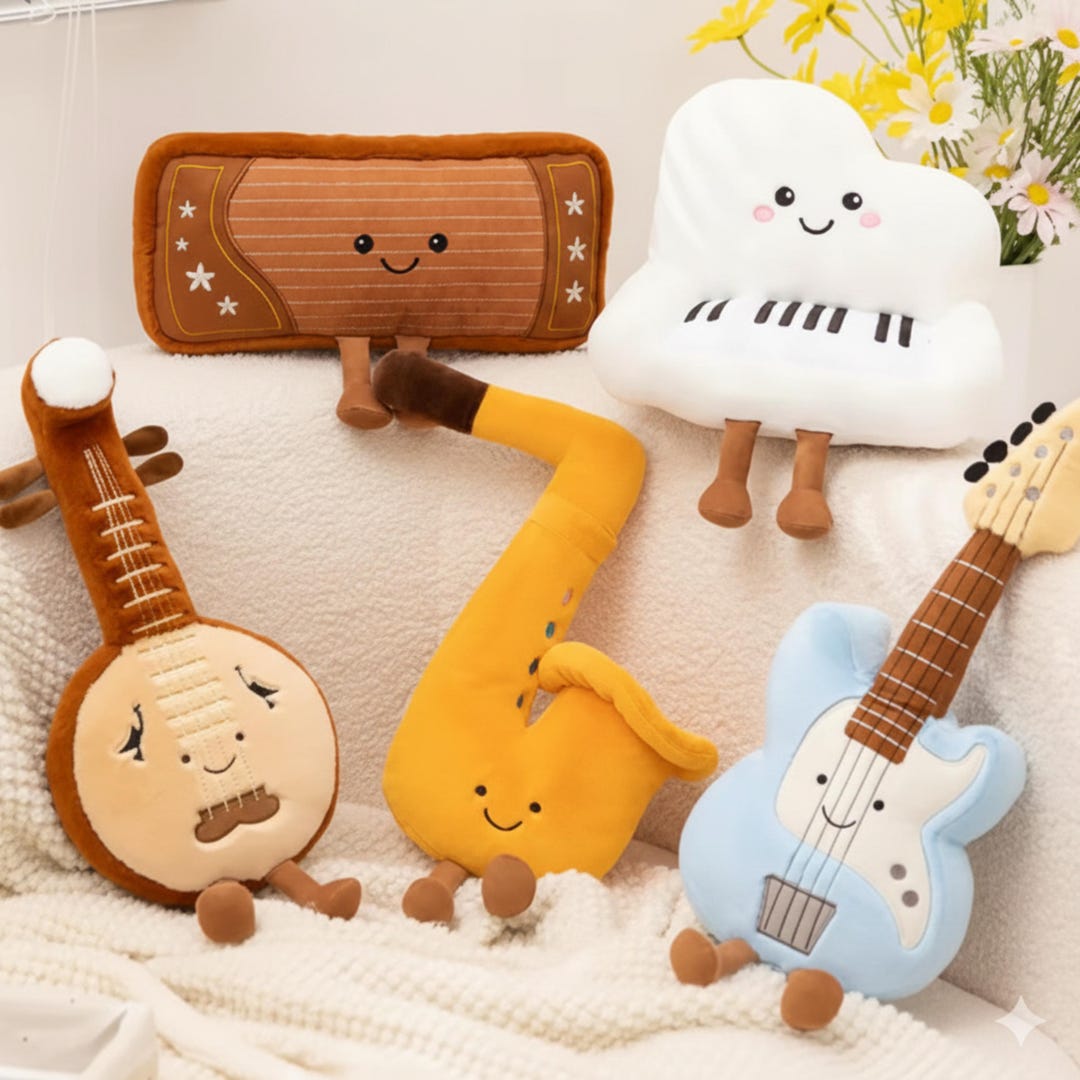 Musical Instruments Plush Toys Set for Kids - Etsy