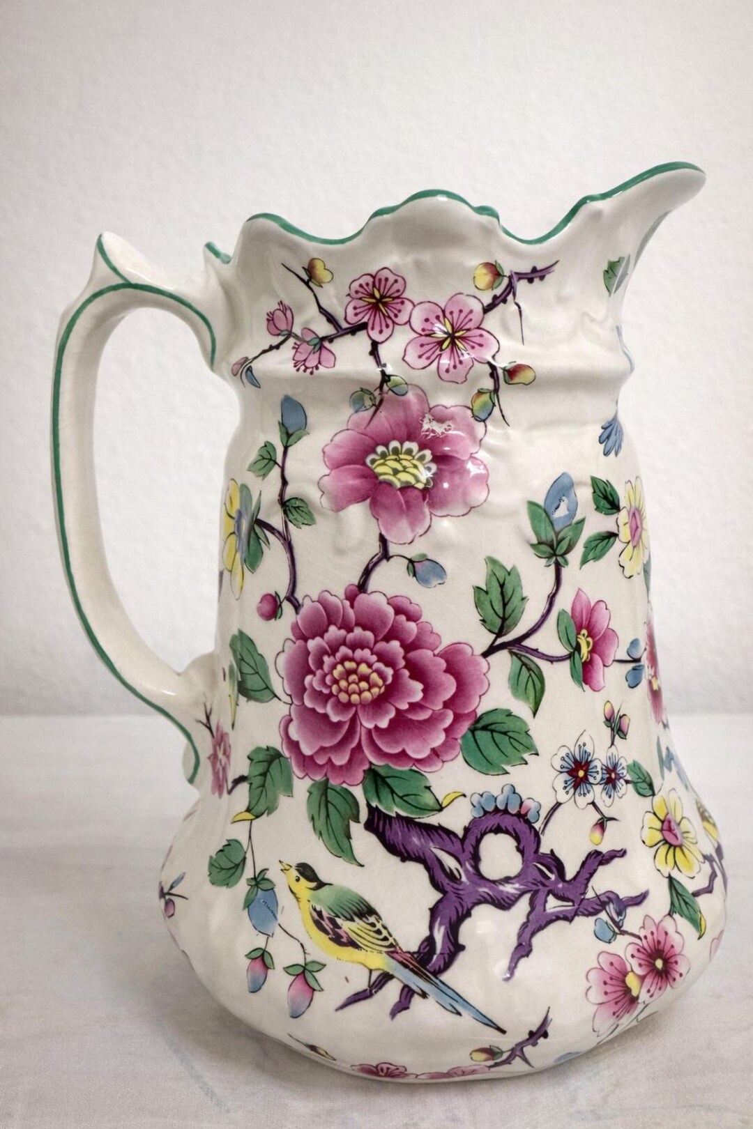 Vintage Old Foley Chinese Rose Pitcher – James Kent England – English ...