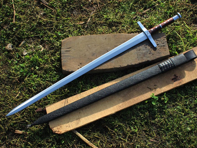 Long Tactical\ Gladius Sword\ Custom\real Working \full Tang\ Handamde ...