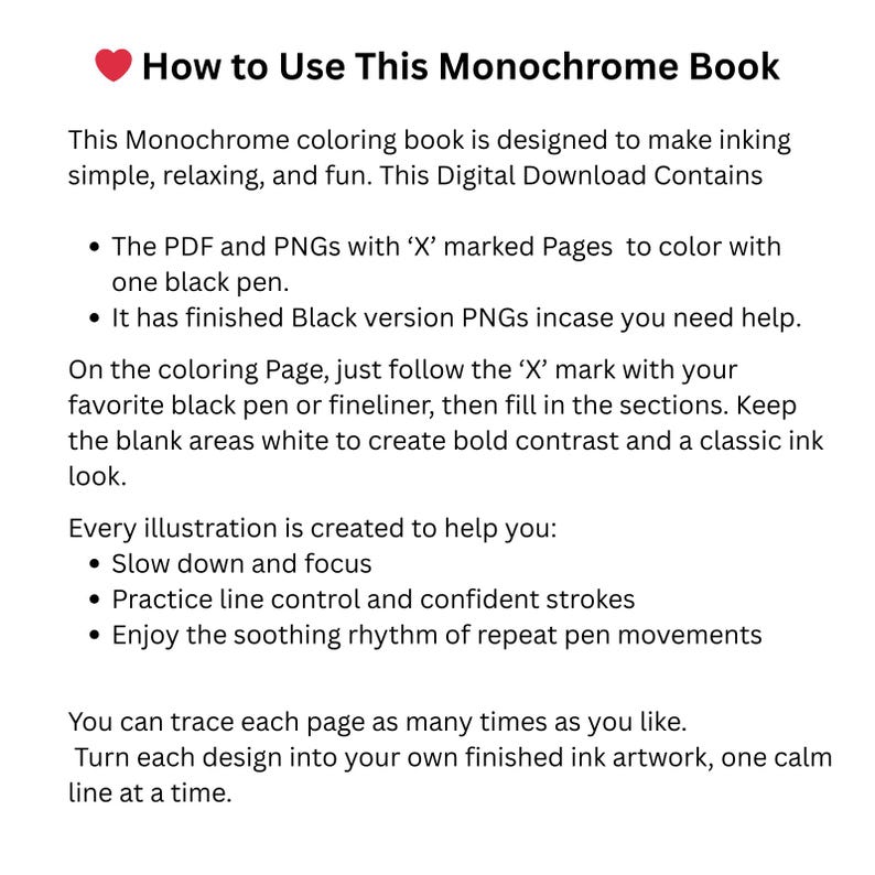 Monochrome Botanical Coloring Book, Floral Nature Illustration Designs ...