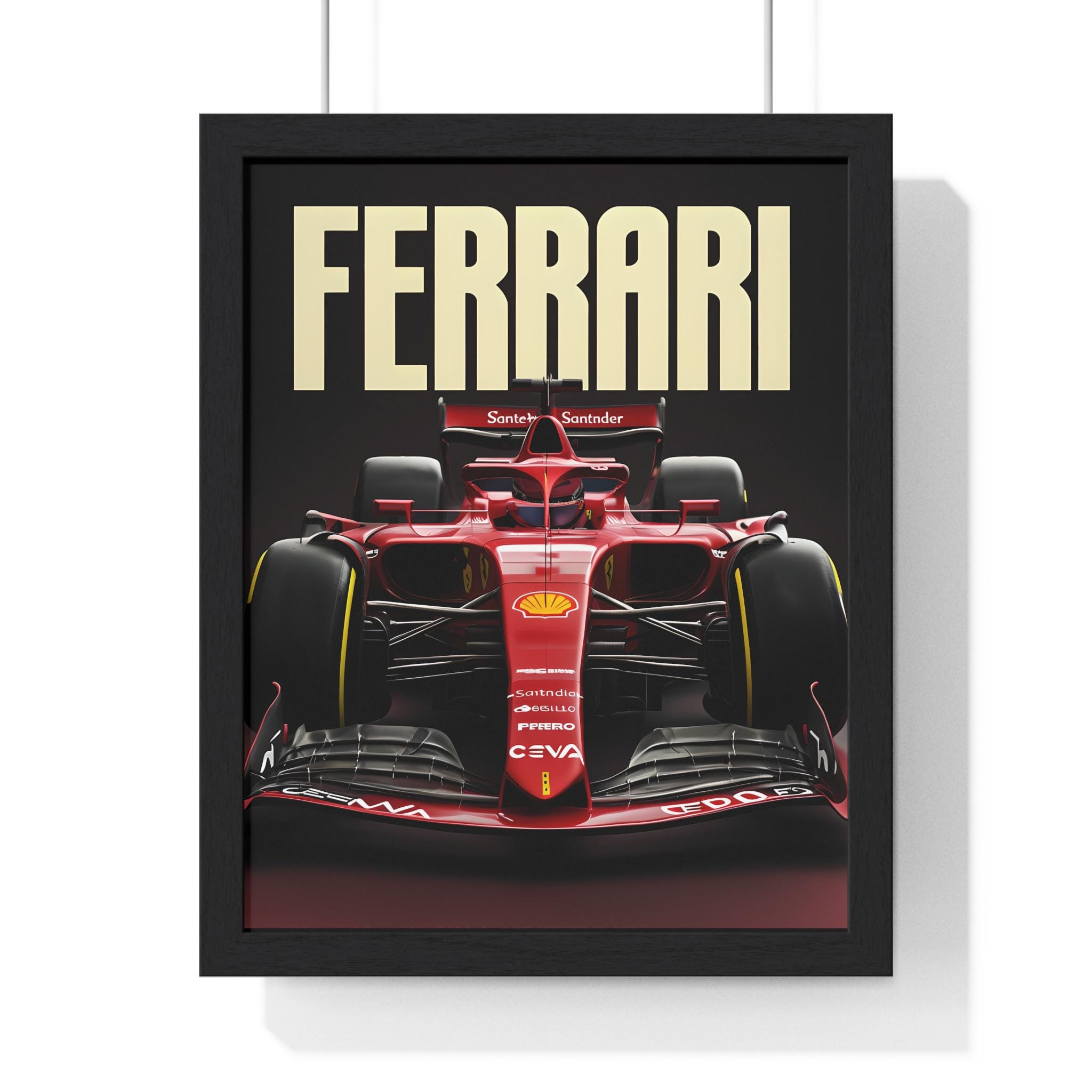 Ferrari F1 Poster – Red Formula Racing Car, Grand Prix Art (instant ...