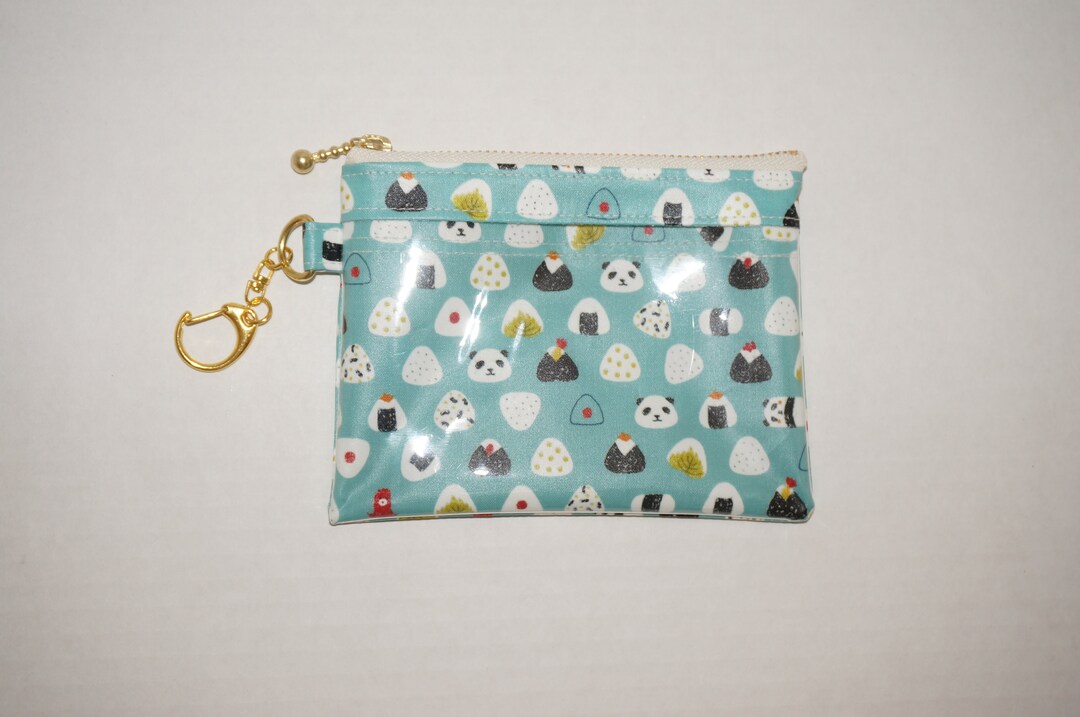 Zipper Card and Coin Purse With Clear Window and Sectioned Pocket Made ...