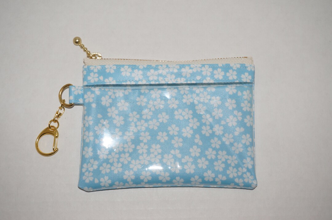 Zipper Card and Coin Purse With Clear Window and Sectioned Pocket Made ...